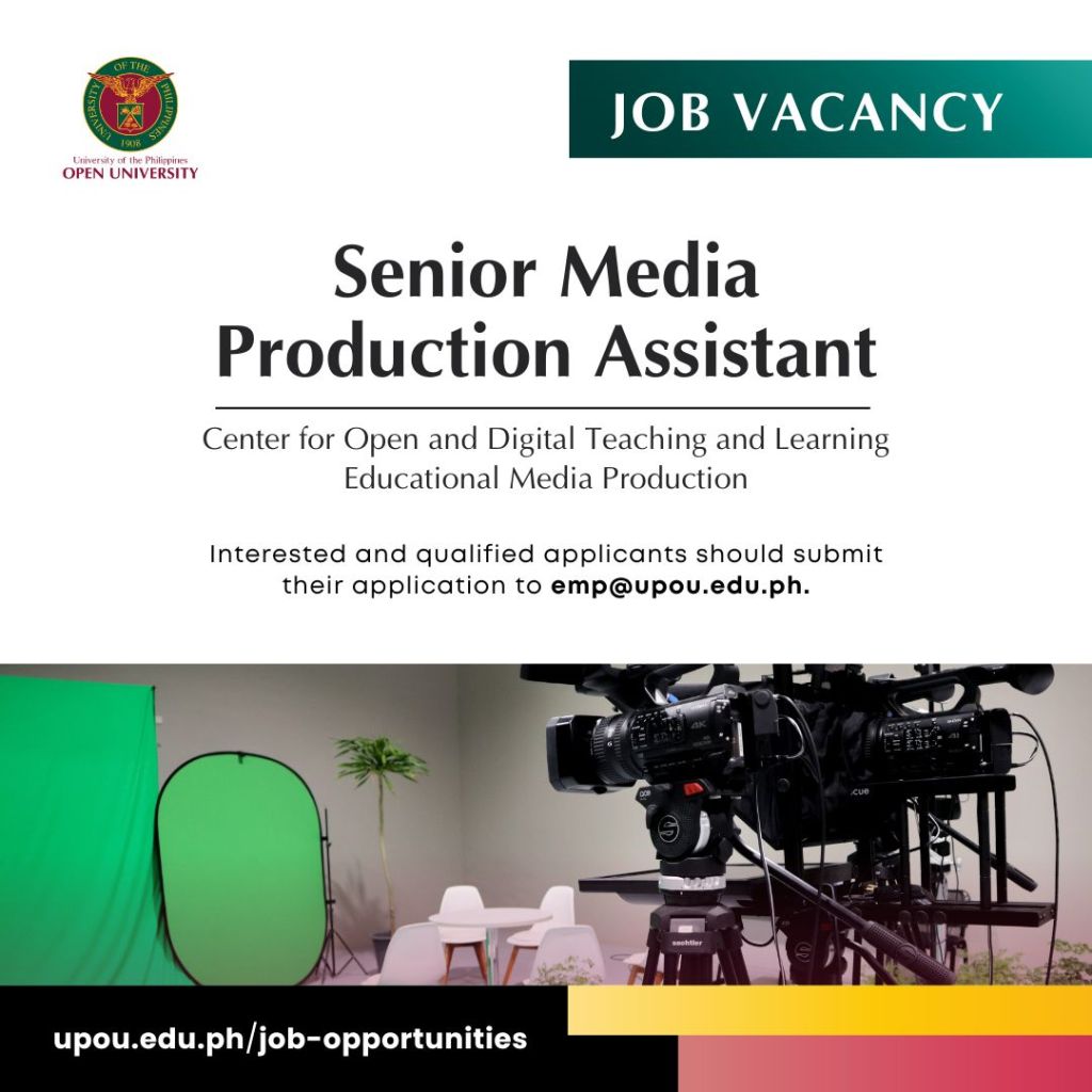 Job Vacancy: Senior Media Production Assistant – CODTL
